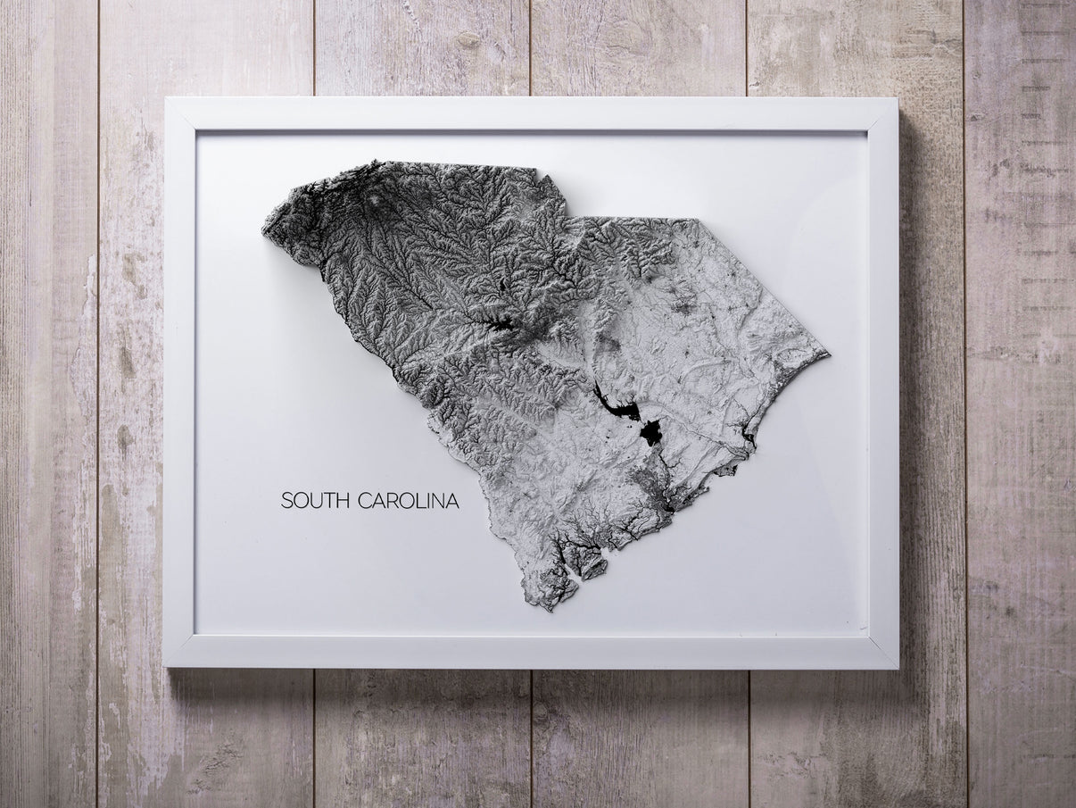 South Carolina Elevation Map – Massive Wanderlust